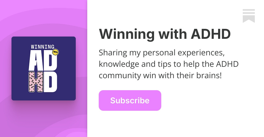 Winning with ADHD | Damon Manley | Substack