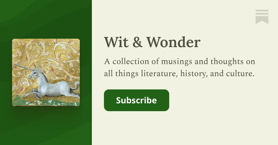 Wit & Wonder | Substack
