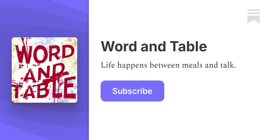 Word and Table | Frank Giles | Substack