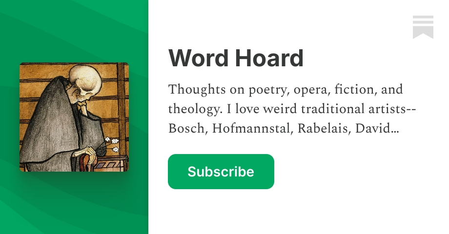 Monday poem - by J.C. Scharl - Word Hoard