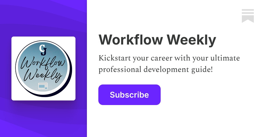 Workflow Weekly | Grace Pountney | Substack
