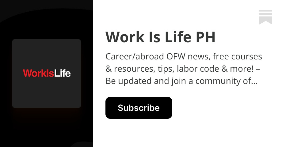 Work Is Life PH | Substack
