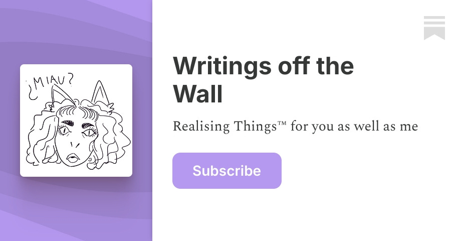 Writings off the Wall | Sharissa AKA Cheri Lee | Substack