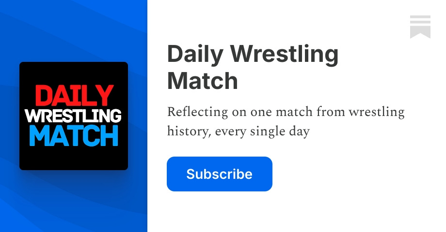 Daily Wrestling Match | Blake | Substack