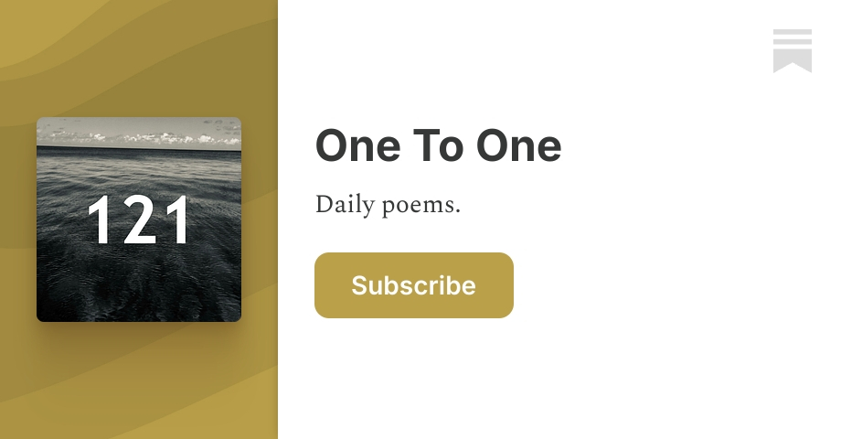 One To One | Wyatt Miles | Substack