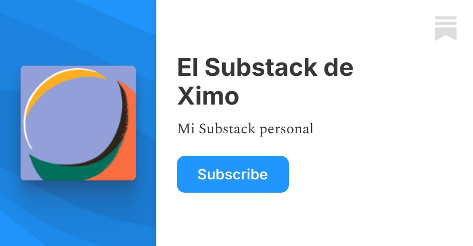 El Substack de Ximo | Ximo Palau Marzà | Substack