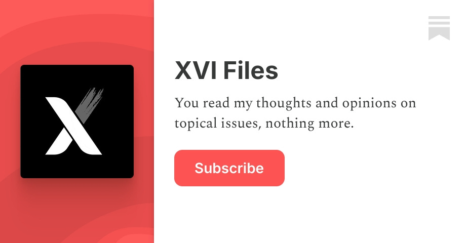 XVI Files | Substack