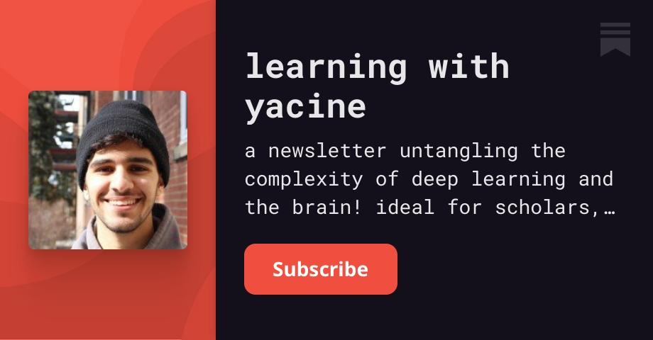 Deep Learning with Yacine | Yacine Mahdid | Substack