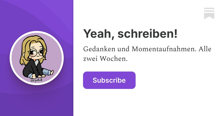 Yeah, schreiben! | Diana | Substack