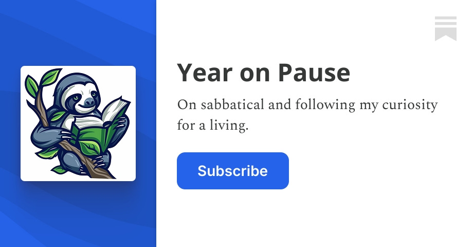 Year on Pause | Substack
