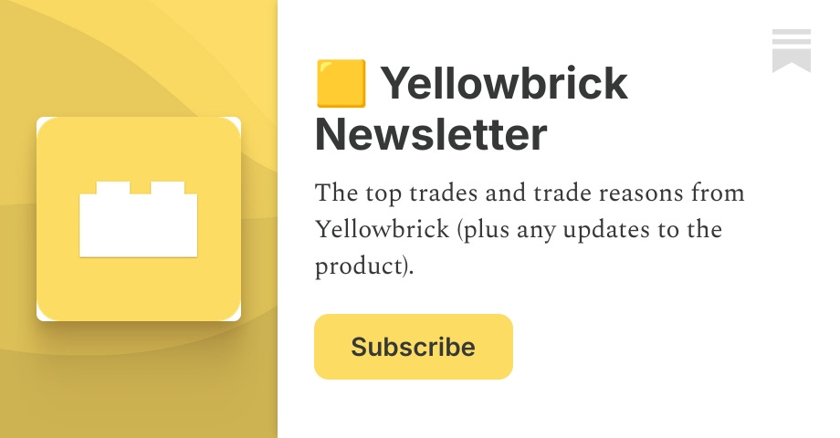 🟨 Yellowbrick Newsletter | Connor | Substack