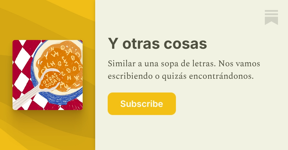 Y otras cosas | Sophia Alejandra | Substack