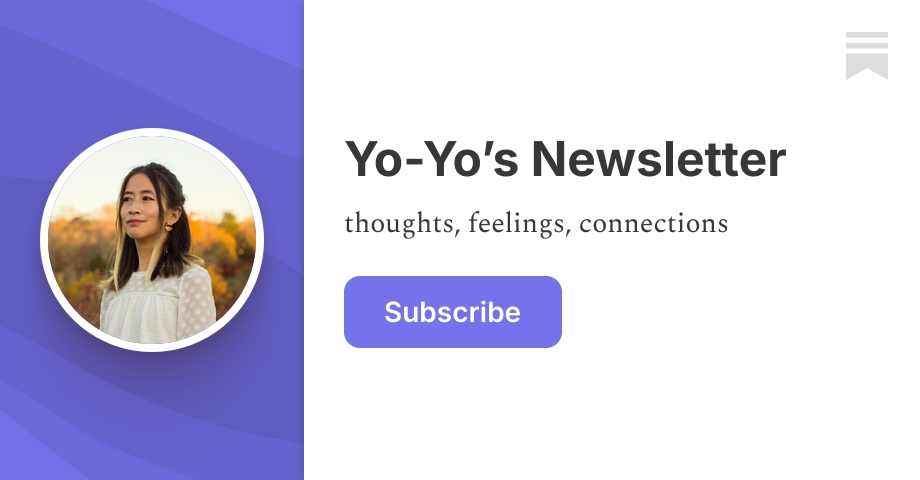 Yo-Yo’s Newsletter | Yo-Yo Lin | Substack