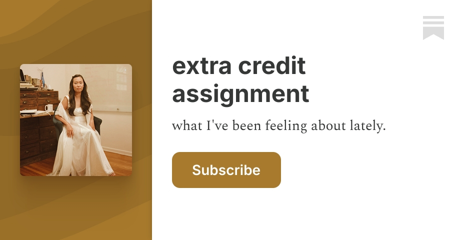 extra credit assignment | Yulin Kuang | Substack