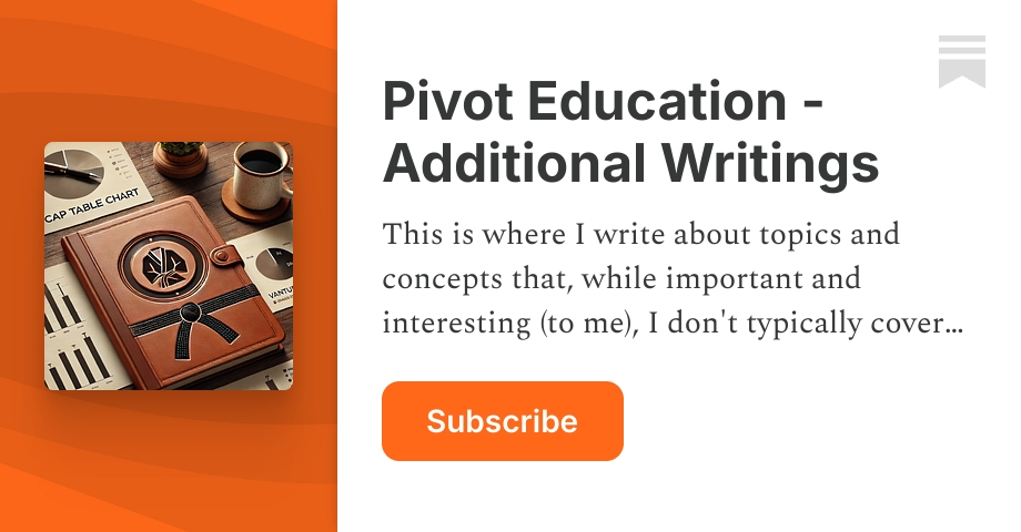 Pivot Education - Additional Writings | Zach Brauer | Substack
