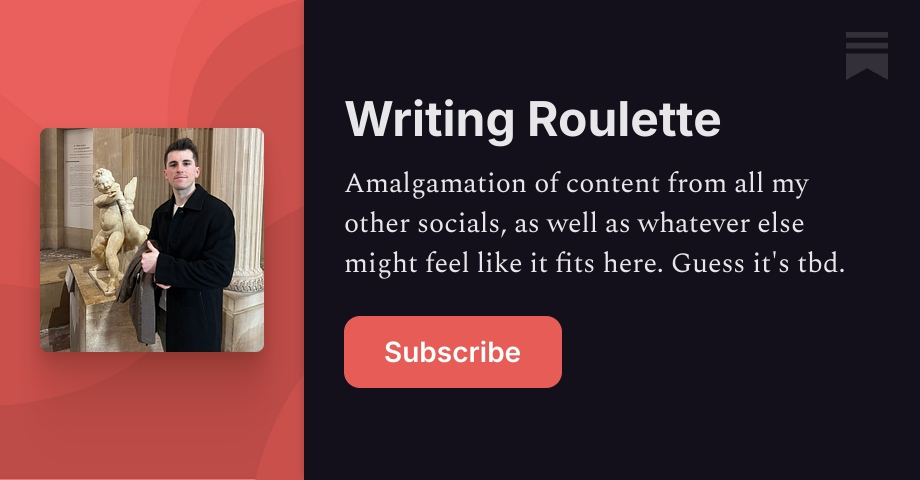 Writing Roulette | Zach Mann | Substack