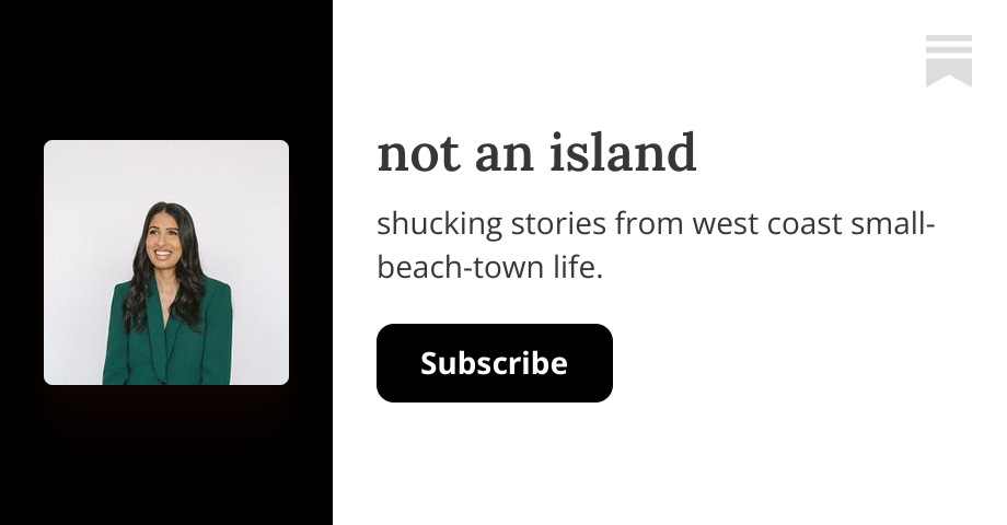 not an island | Zafira Rajan | Substack