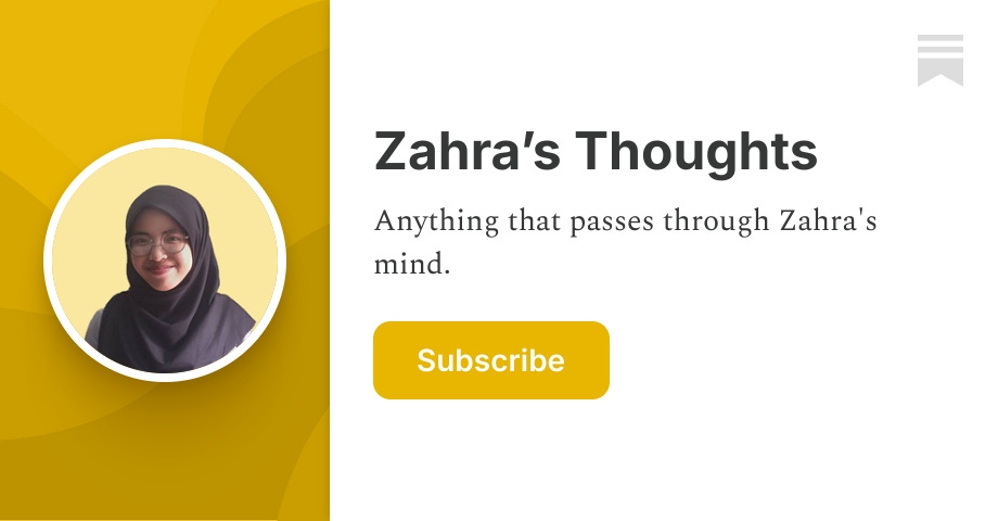 Zahra’s Thoughts | Zahra Shaffa | Substack