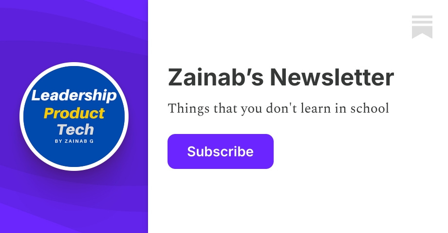Zainab’s Newsletter | Substack