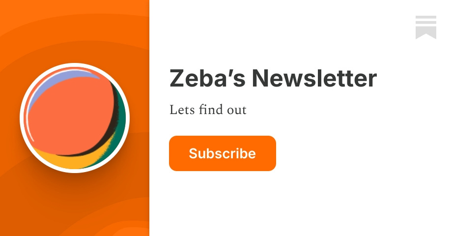 Zeba’s Newsletter | Zeba Nabir | Substack