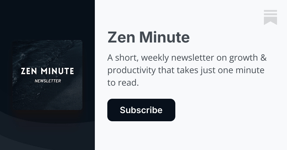 Zen Minute | Clifford Lawrence | Substack
