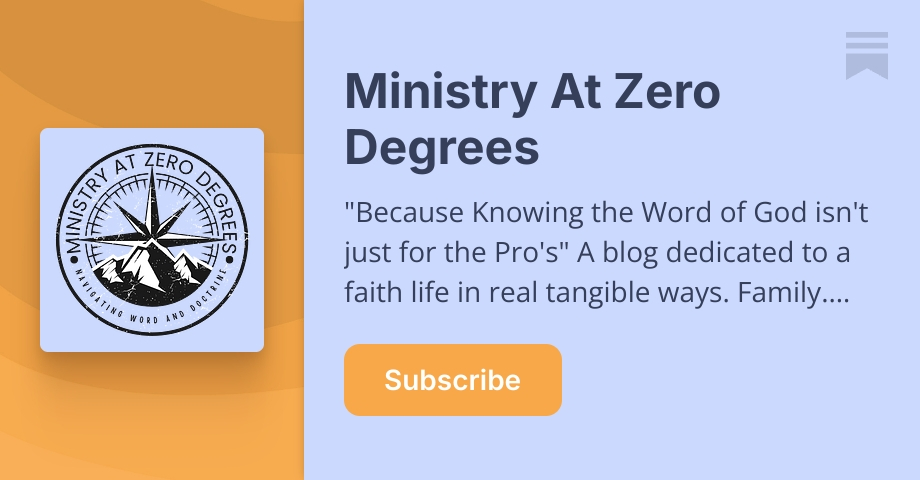 Ministry At Zero Degrees | James Beane | Substack