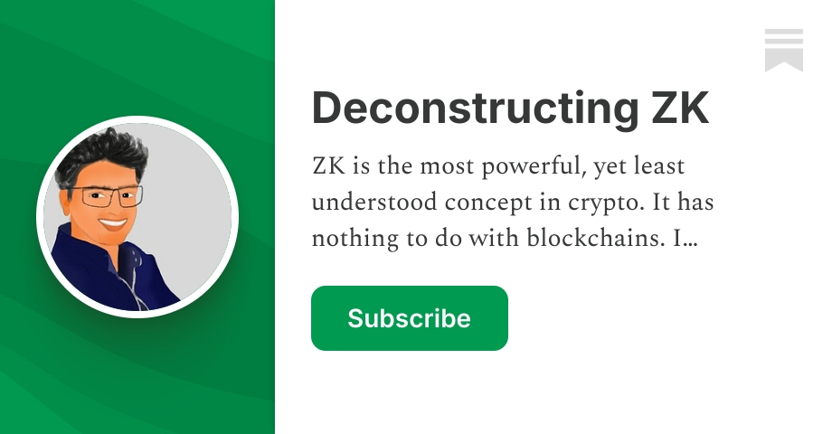 ZK has nothing to do with Blockchains - by Madhavan Malolan