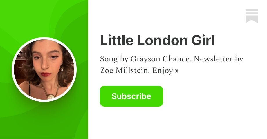 Little London Girl | Zoe Millstein | Substack