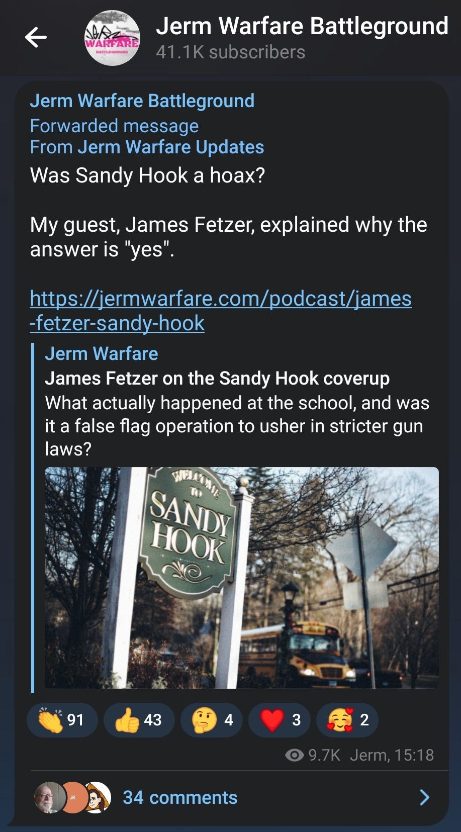 Unreal. Sandy Hook was a farce. the ds staged the whole thing. Article ...