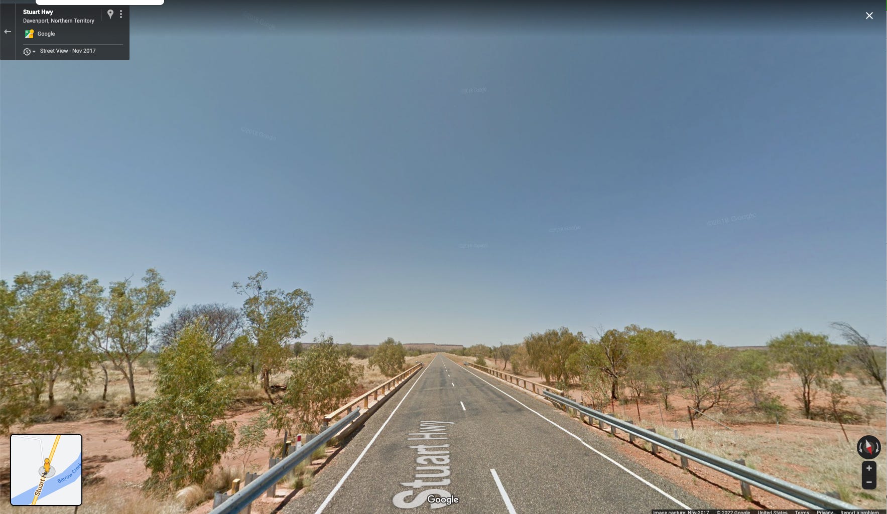 Stuart Highway near Tennant Creek, Australia - by Dana Bell
