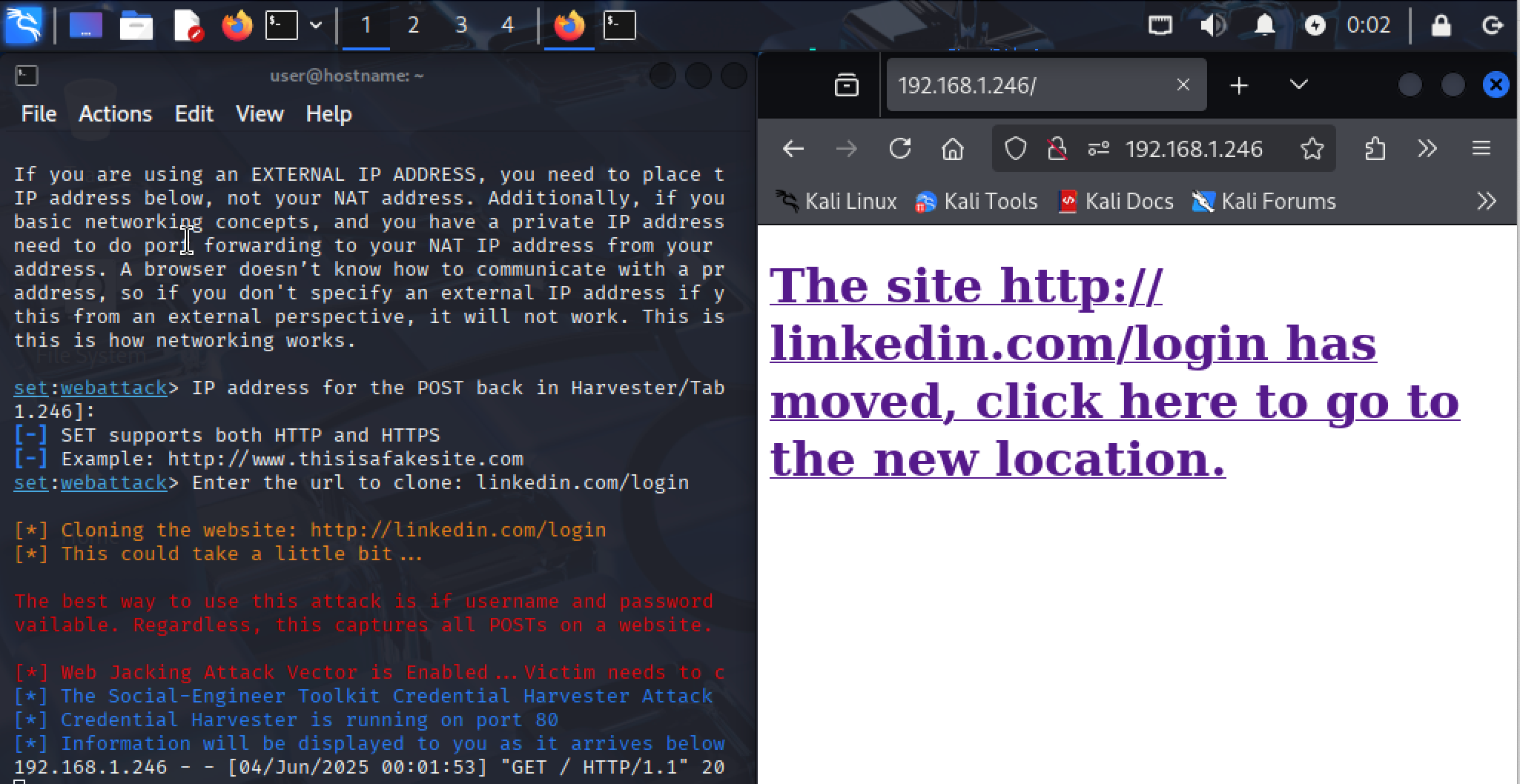 Hacking Lab How To Use Setoolkit For Phishing Attacks Webjacking Exploit