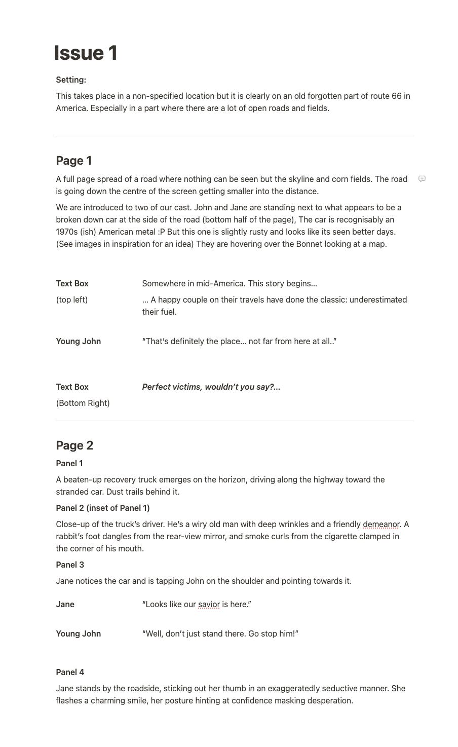 How I structure my comic scripts - by Aaron Rackley 😮