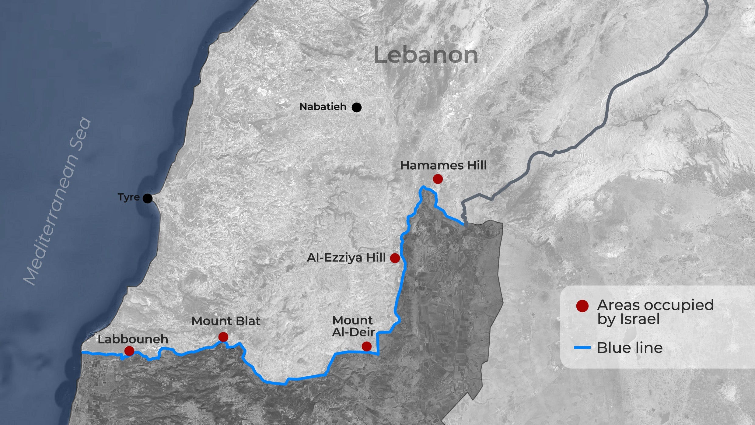 Waarom Israël vijf Libanese heuvels bezet houdt