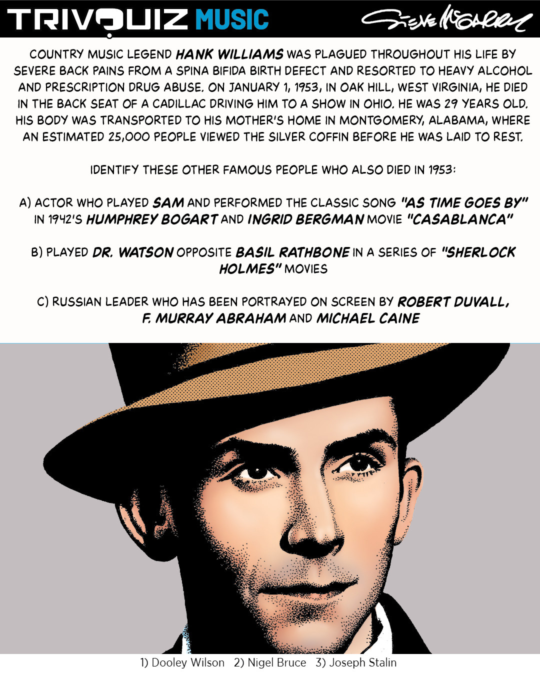 Trivquiz: Uncle Martin and The Hillbilly Shakespeare! Ray Walton and ...