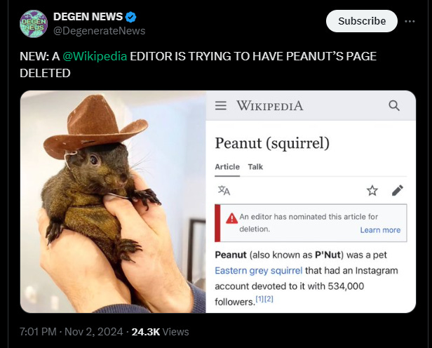 The Murder of Peanut the Squirrel - JABII’s Manifesto