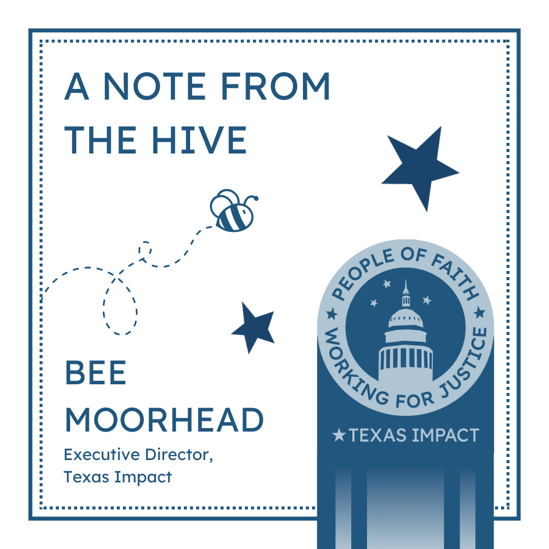 Not Agreeing to Disagree - by Bee Moorhead - Texas Impact