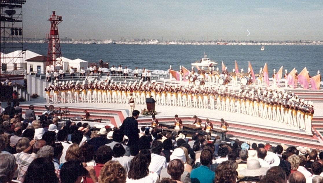 Garfield Cadets perform for the World at the Statue of Liberty