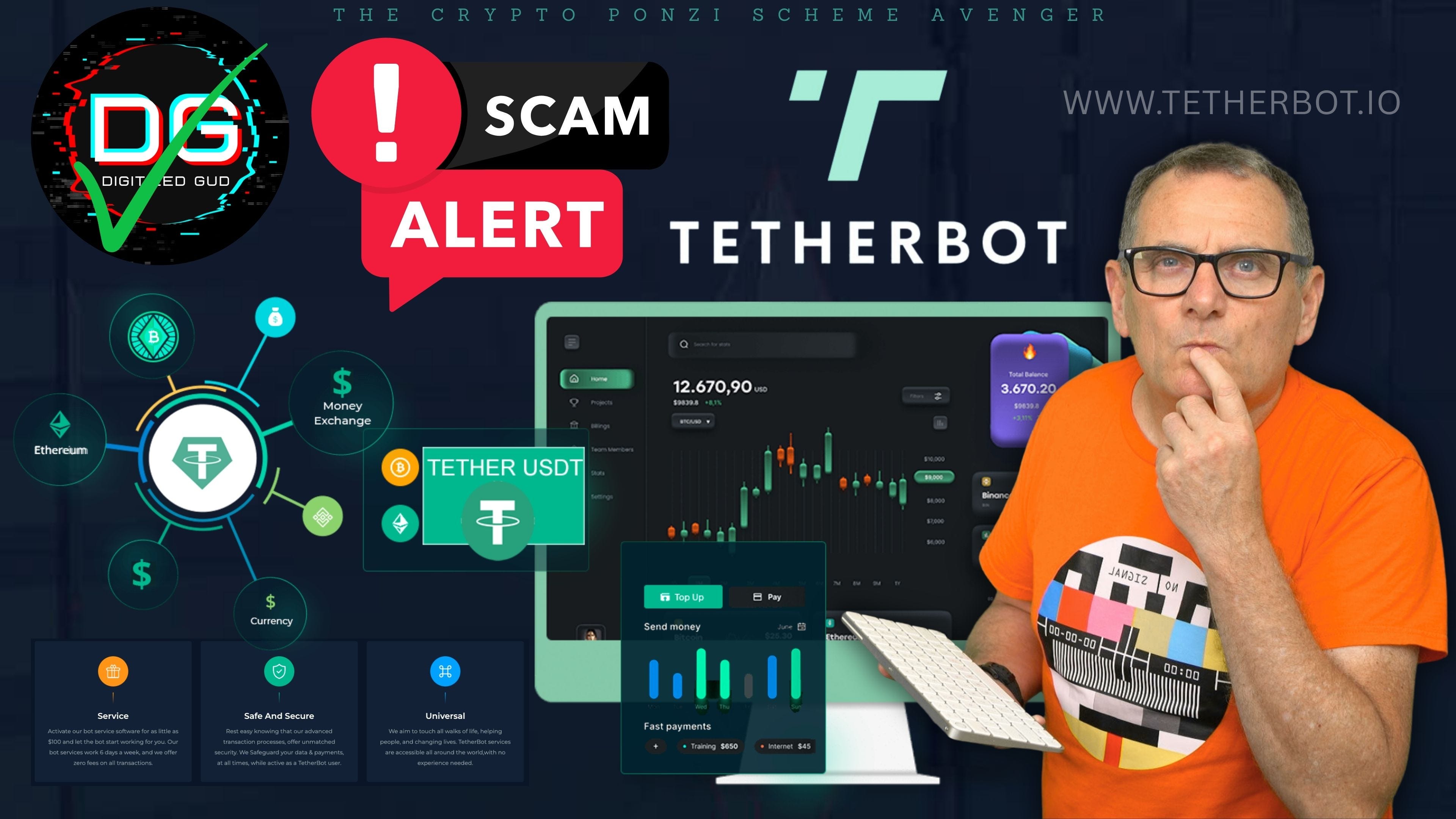 TetherBot.io Exposed: A Fake DeFi Scam Promoted by Steve Colwill (Digital Degen)