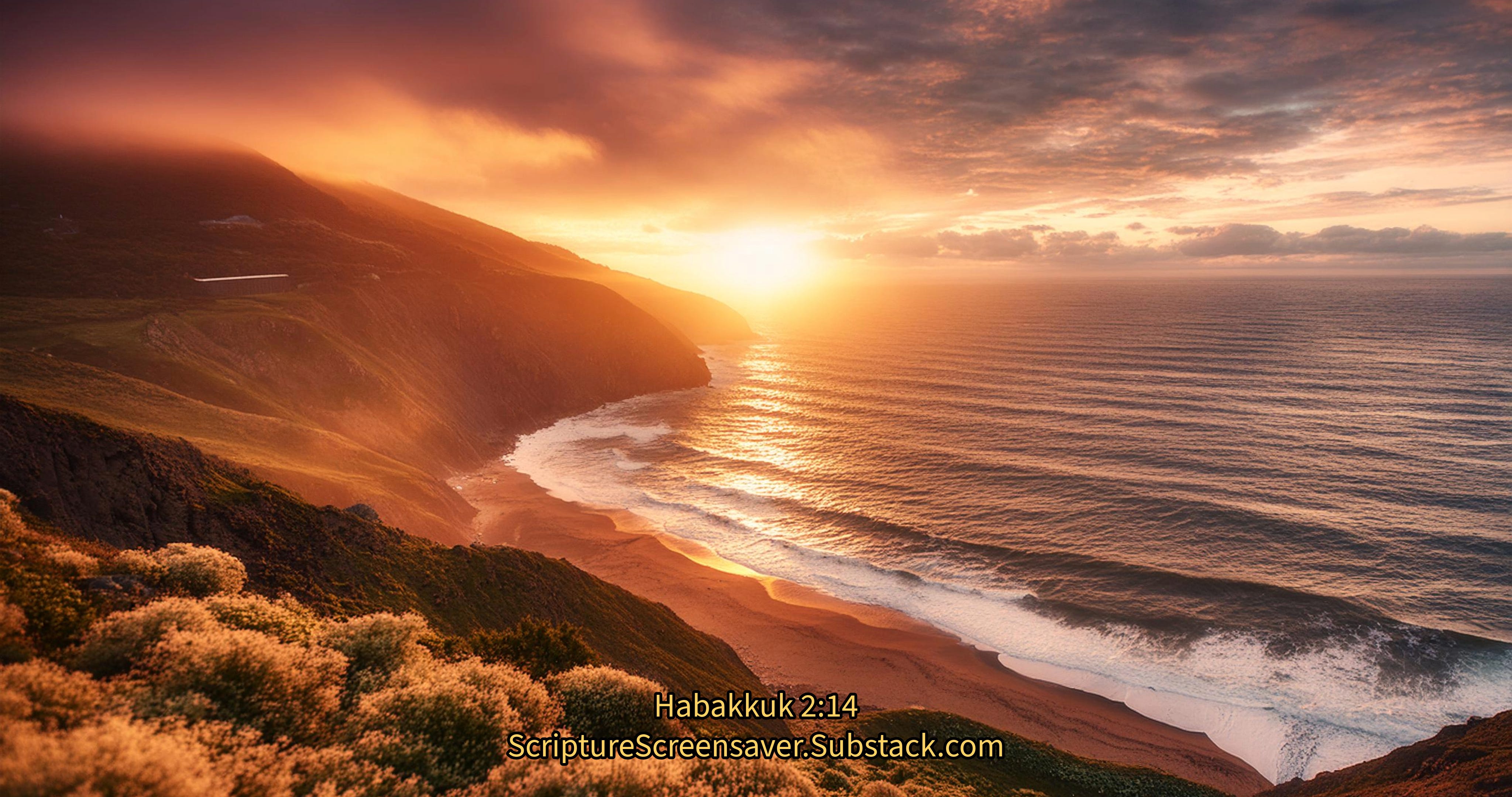 His Glory... - Scripture Screensaver