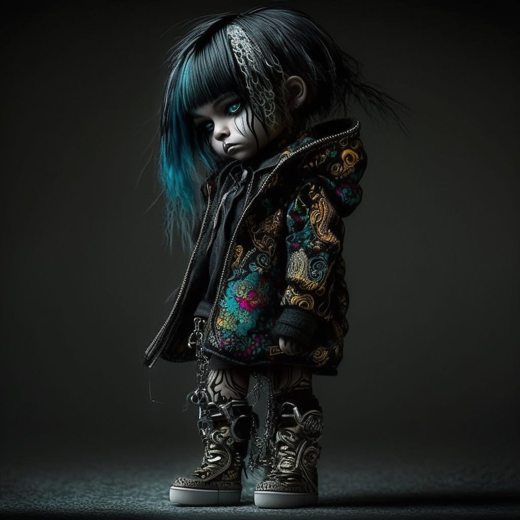 Cute Little Emo - AI Art Daily