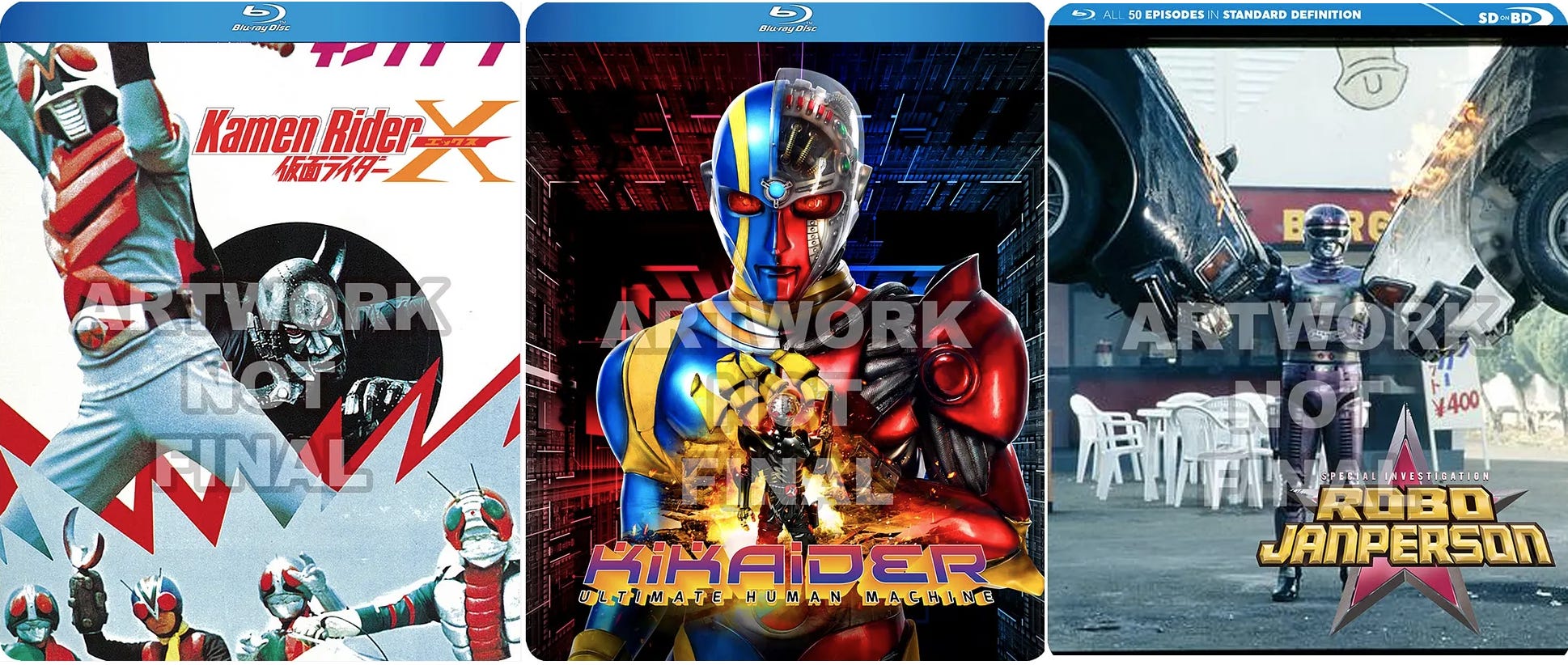 Discotek Announces Blu-rays of KAMEN RIDER X, KIKAIDER REBOOT, JANPERSON