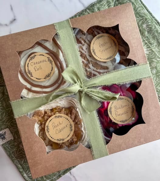 Mini Cake Flight Boxes- The Breakfast Box