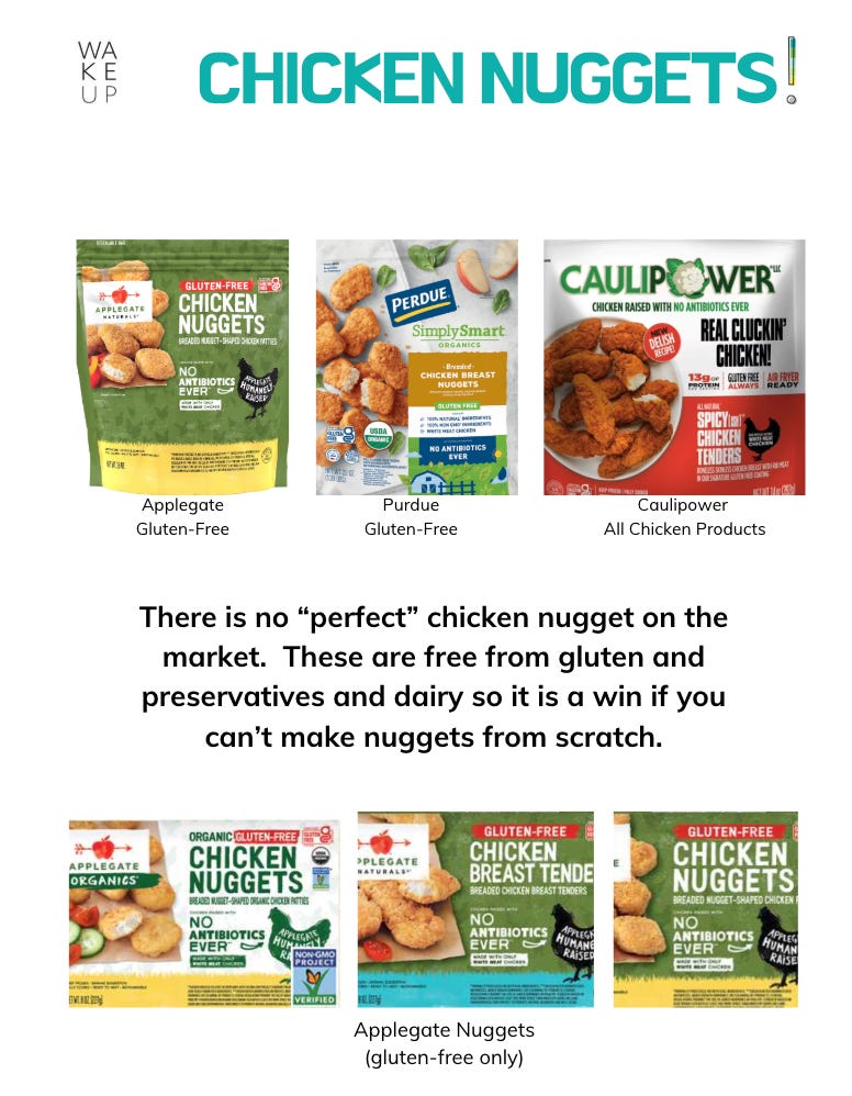 4 Ingredient Chicken Nuggets + Teas to Avoid and Buy.