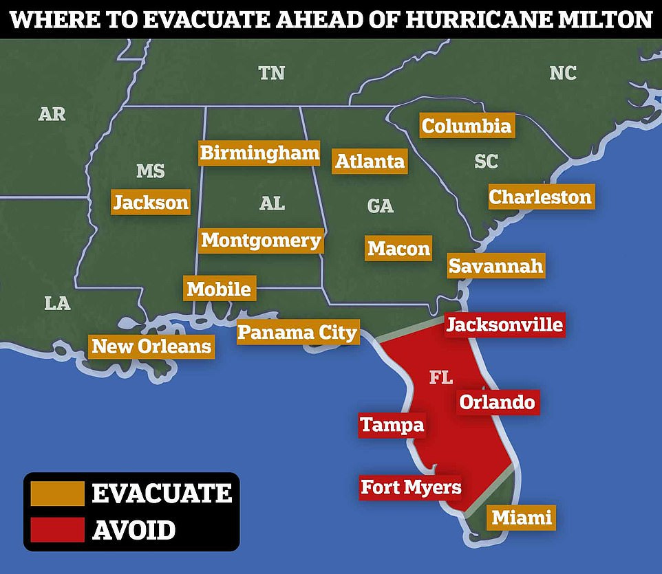 Thousands are trapped in Florida's Hurricane hell as traffic lines clog ...