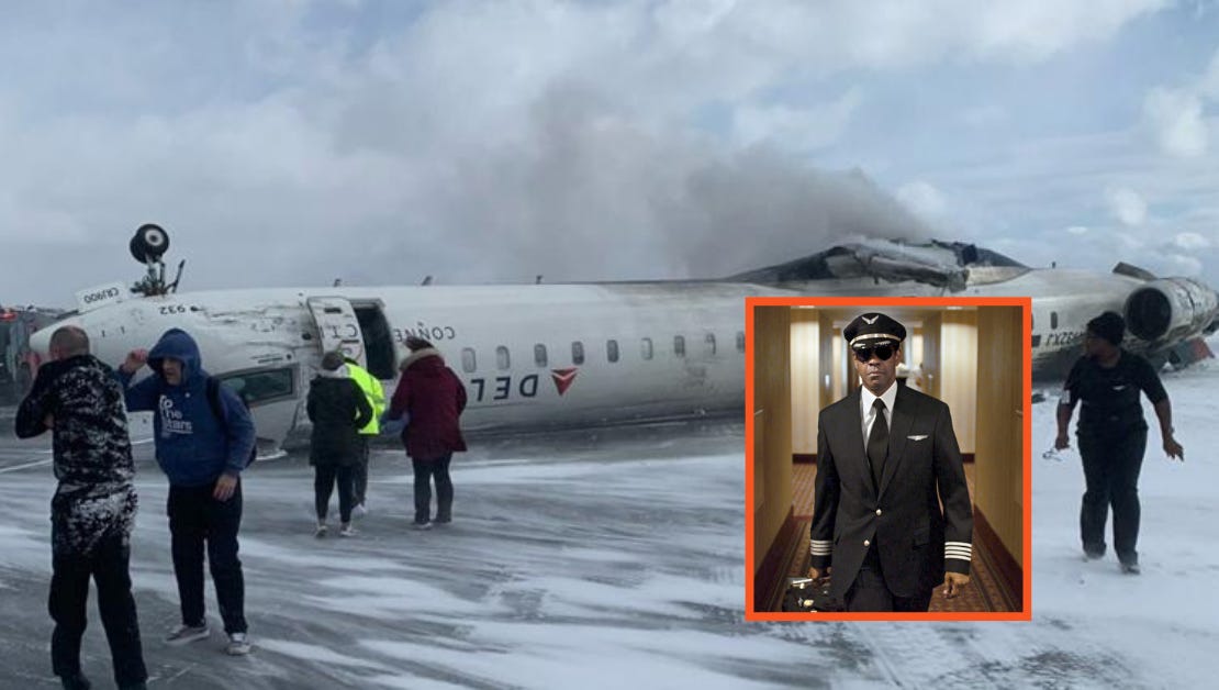 Delta Pilot Who Successfully Crash-Landed Plane Upside Down Has Been ...