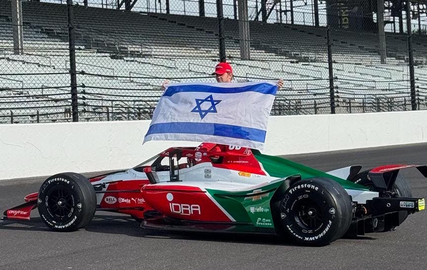 First-ever Israeli IndyCar driver stuns racing world with pole position ...