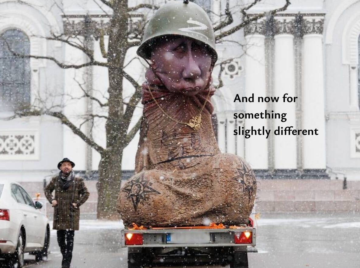 Lithuanian artist pays homage to Putin - by Lesia Dubenko