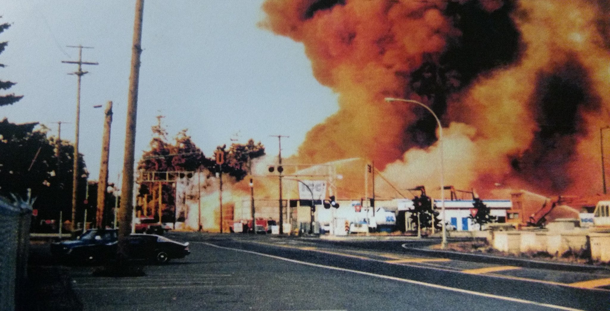 Langford Rocked by Fire, Explosions, 1987