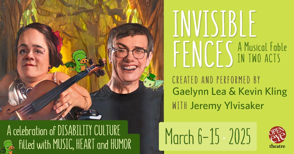 Post 25: "Invisible Fences" Opens Next Thursday in Minneapolis! 🎭