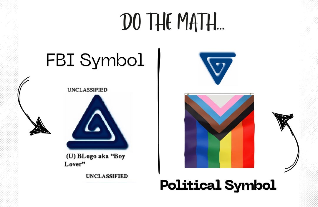 Pedo symbol in the trans flag. - LawyerLisa’s Substack